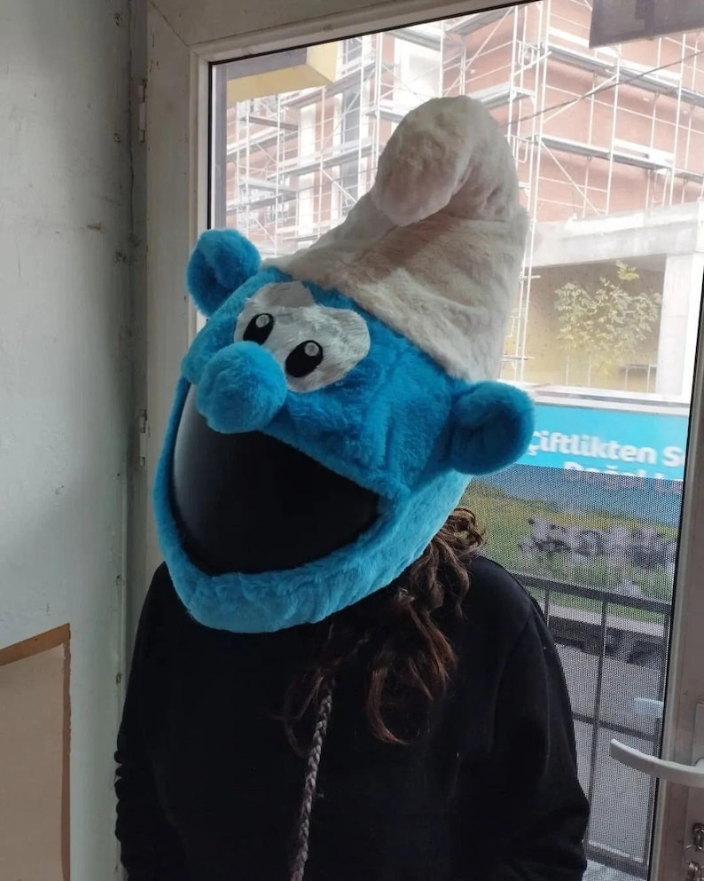 Helmet Cover Plush, Motorcycle Helmet Cover, Motorbike Funny Case ...