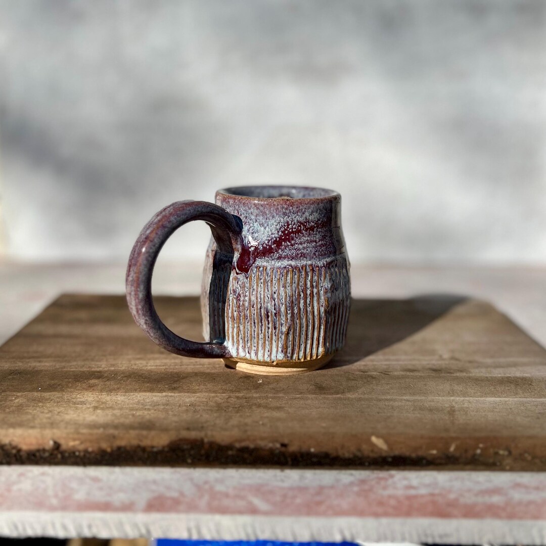 2219 - Smokey Merlot Wiggle Wire Mug - Etsy
