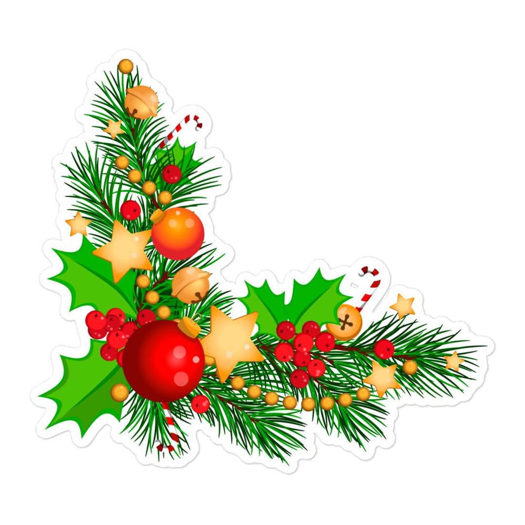 Christmas Corner Frame PNG, Holiday Border Clipart | Fir Branches ...