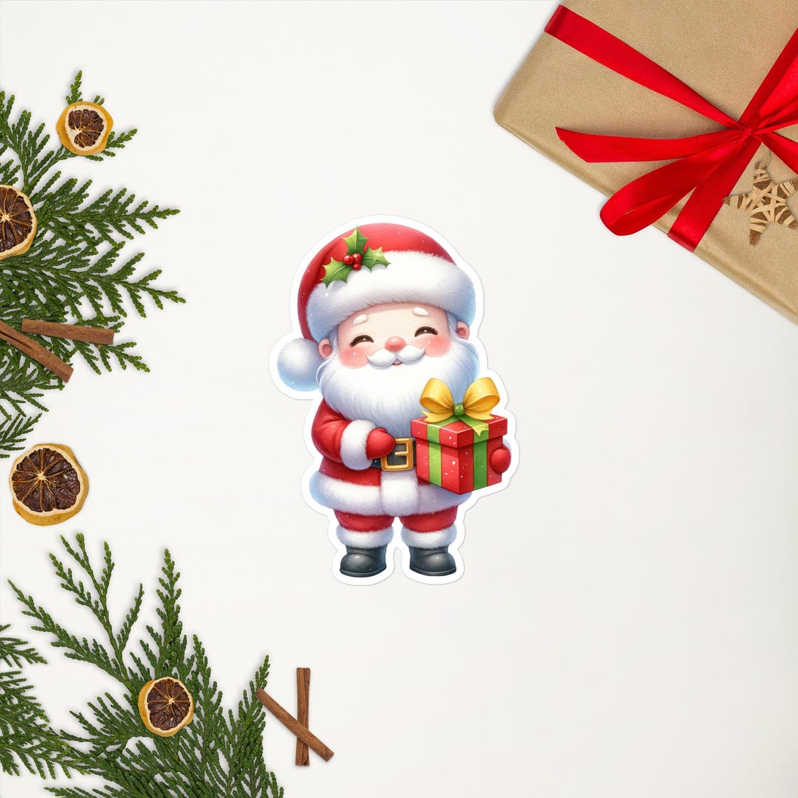 Santa in Red Car Christmas Clipart, Kids Graphic (digital Download) - Etsy
