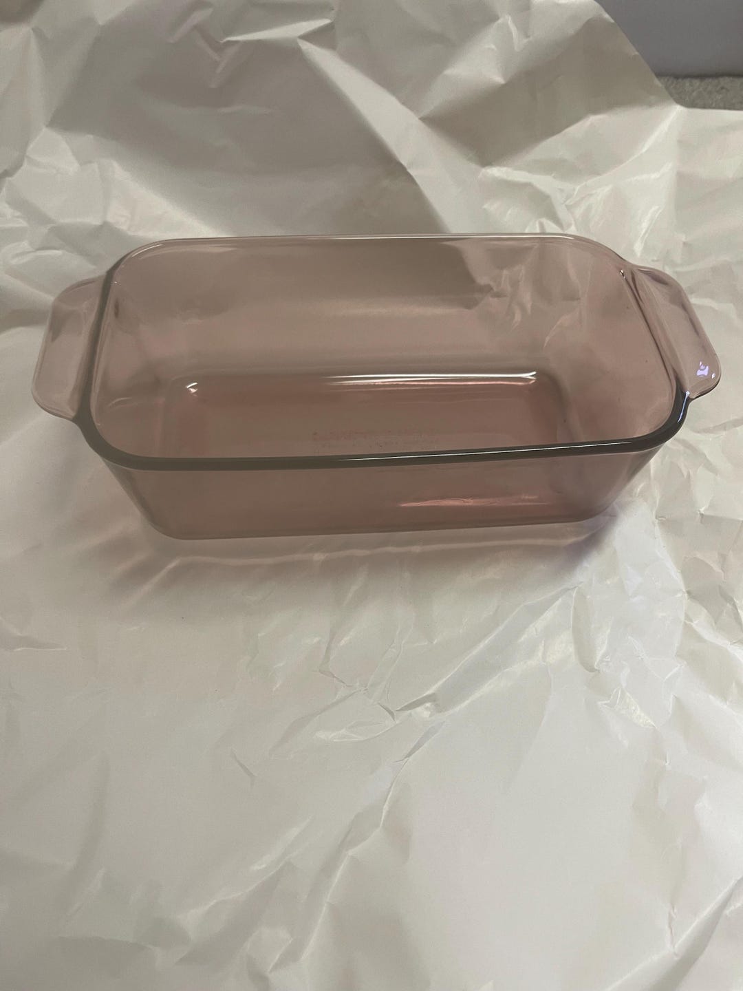 Vintage Pyrex Corning 213-R Cranberry Glass Loaf Pan - Etsy