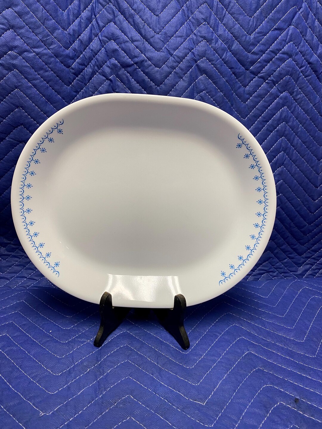 Pyrex Corelle Snowflake Garland Serving Platter - Etsy