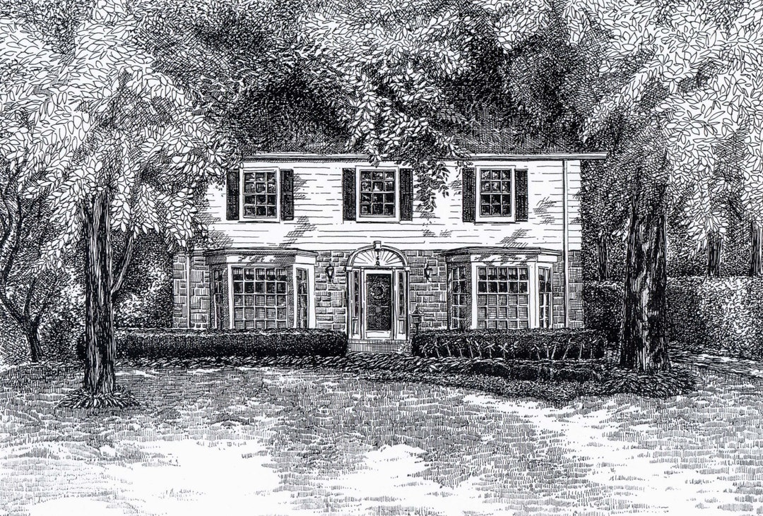 Pen & Ink Drawing by Renee Leone - Etsy