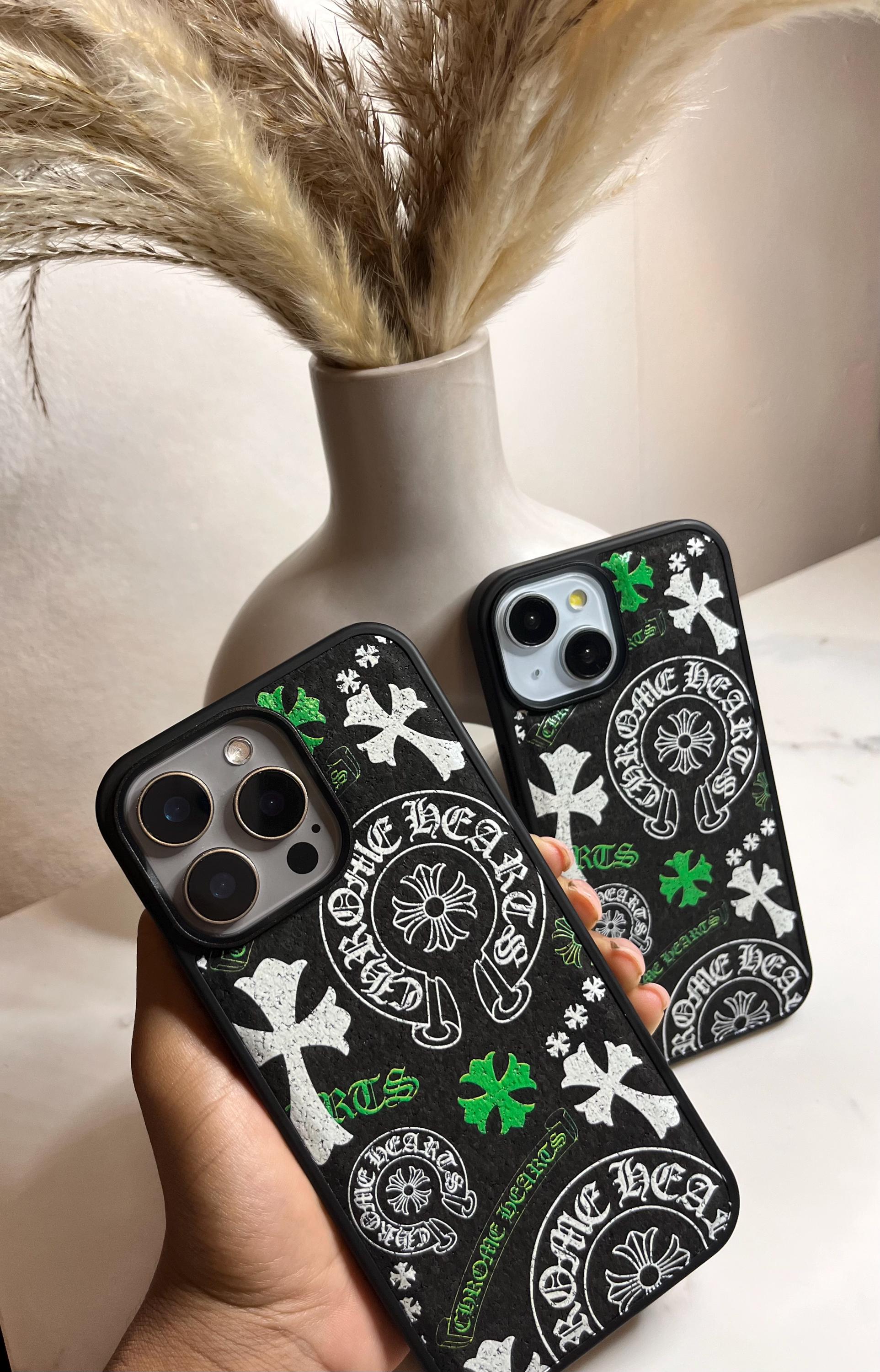 Black Chrome Hearts-inspired Phone Case – Luxury Protective Cover With ...