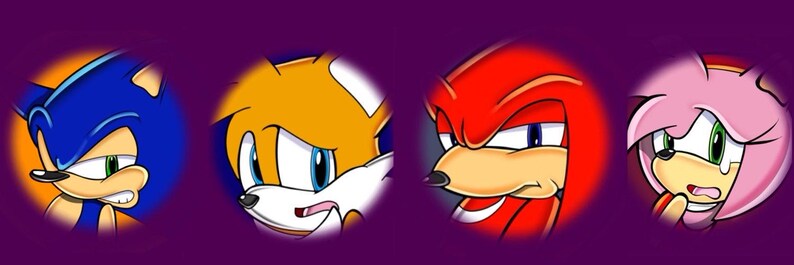 Sonic the Hedgehog Sonic, Tails, Knuckles & Amy Reaction mug11oz ...
