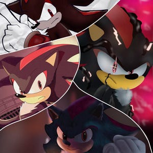 Sonic the Hedgehog - Shadow the Hedgehog Varient Art Print - Etsy
