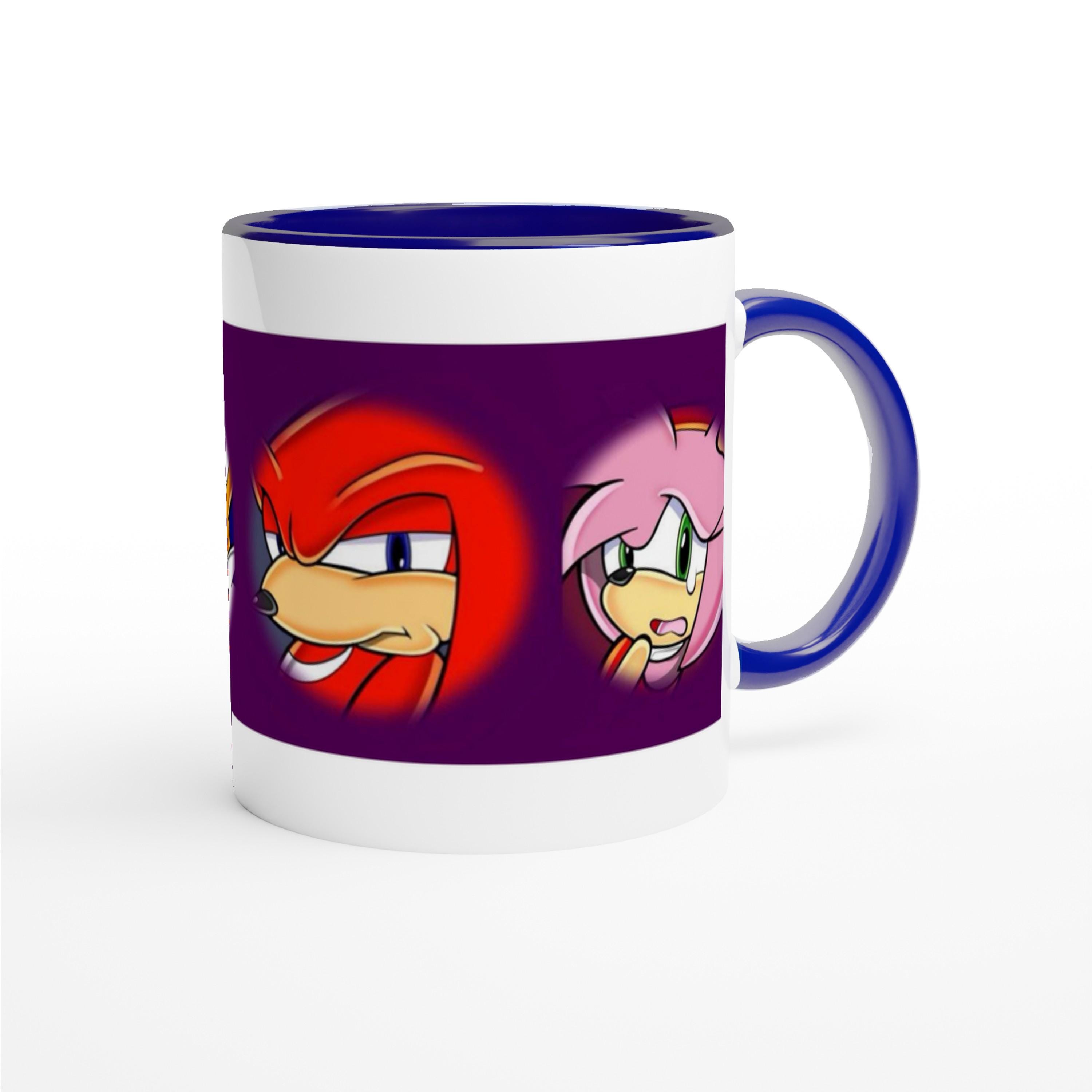 Sonic the Hedgehog Sonic, Tails, Knuckles & Amy Reaction mug11oz ...