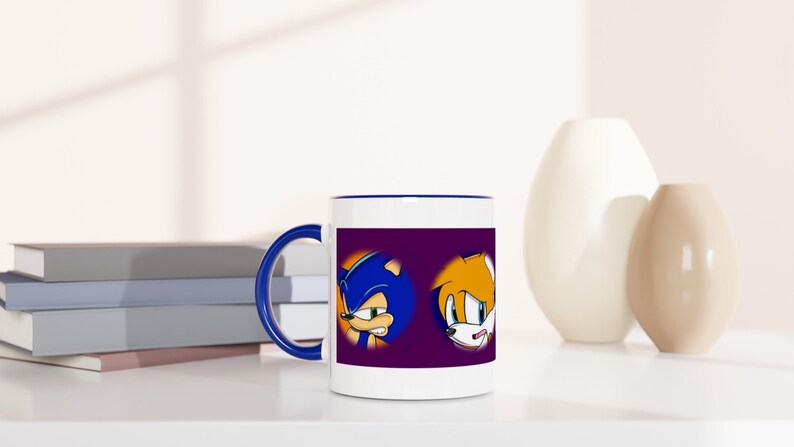 Sonic the Hedgehog Sonic, Tails, Knuckles & Amy Reaction mug11oz ...