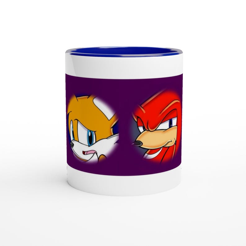 Sonic the Hedgehog Sonic, Tails, Knuckles & Amy Reaction mug11oz ...