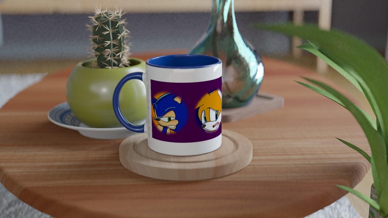 Sonic the Hedgehog Sonic, Tails, Knuckles & Amy Reaction mug11oz ...