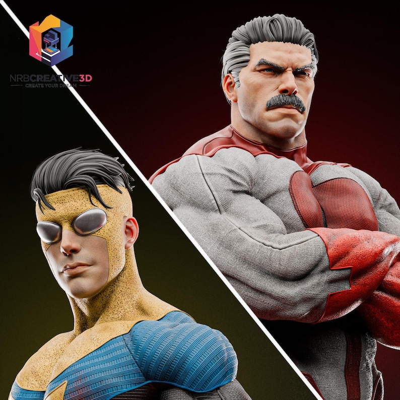 Invincible and Omni-man Statue - 3D Printed Figure - Etsy