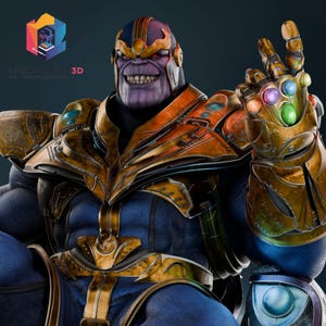 Thanos: Lord of Infinity – Collectible Diorama Figure - Etsy
