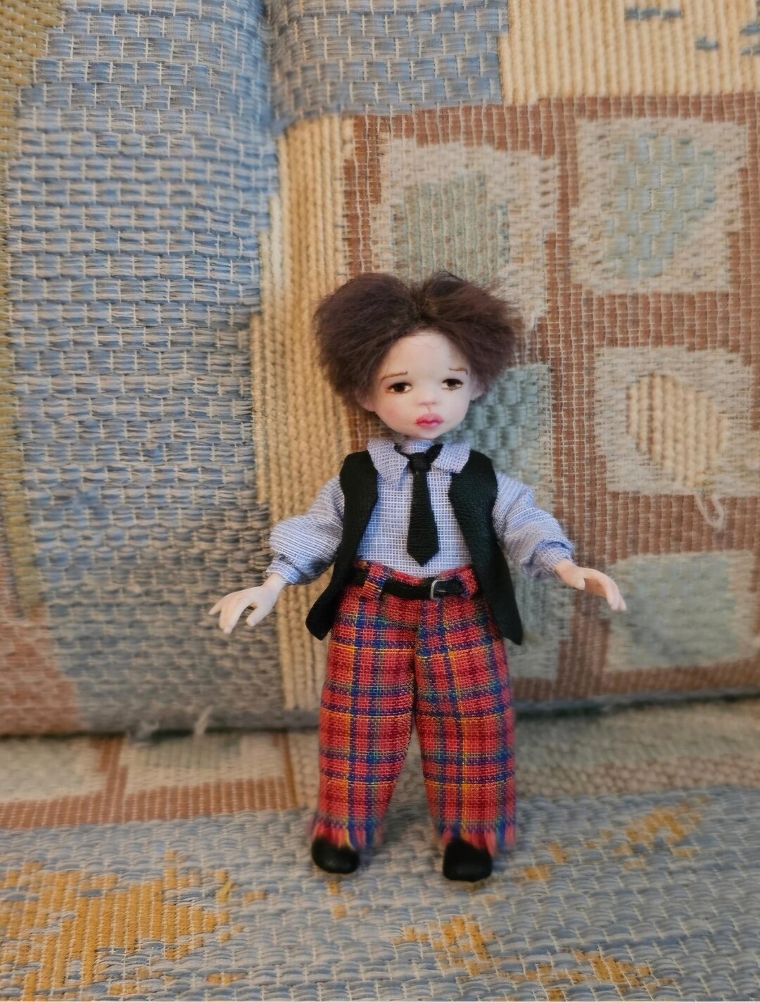 OOAK 1:12 Scale Miniature Young Boy Doll Artist Handmade - Etsy