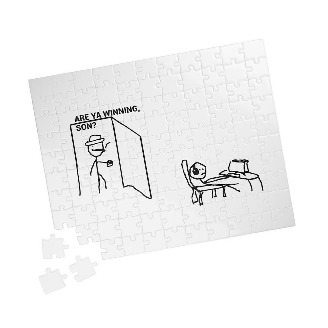 Are Ya Winning, Son Meme Puzzle Funny & Relatable Jigsaw for Gamers and ...