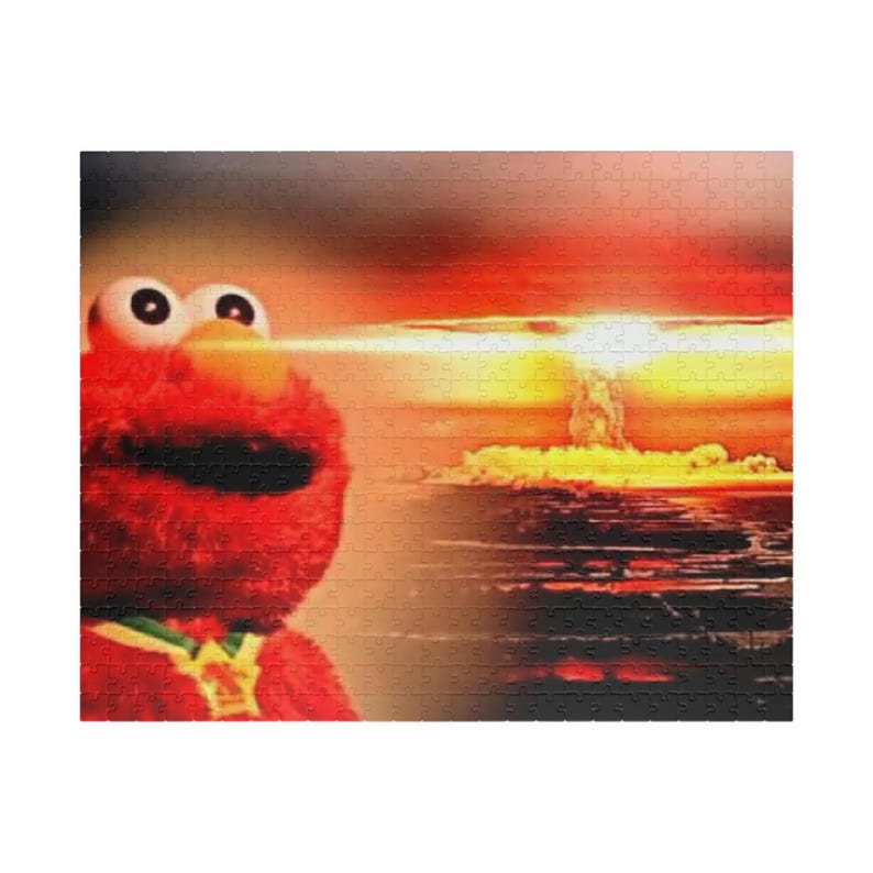 Elmo Nuclear Bomb Meme Puzzle Explosive Humor for Meme Fans Puzzle 110 ...