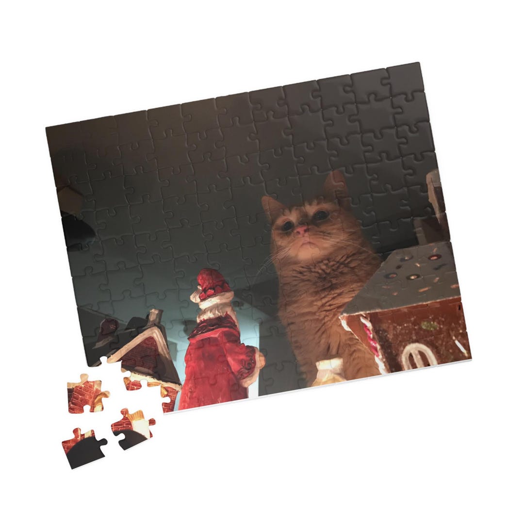 Puzzle, 'pathetic Cat' Meme, Cat Lover Gift, Funny Jigsaw, Internet ...