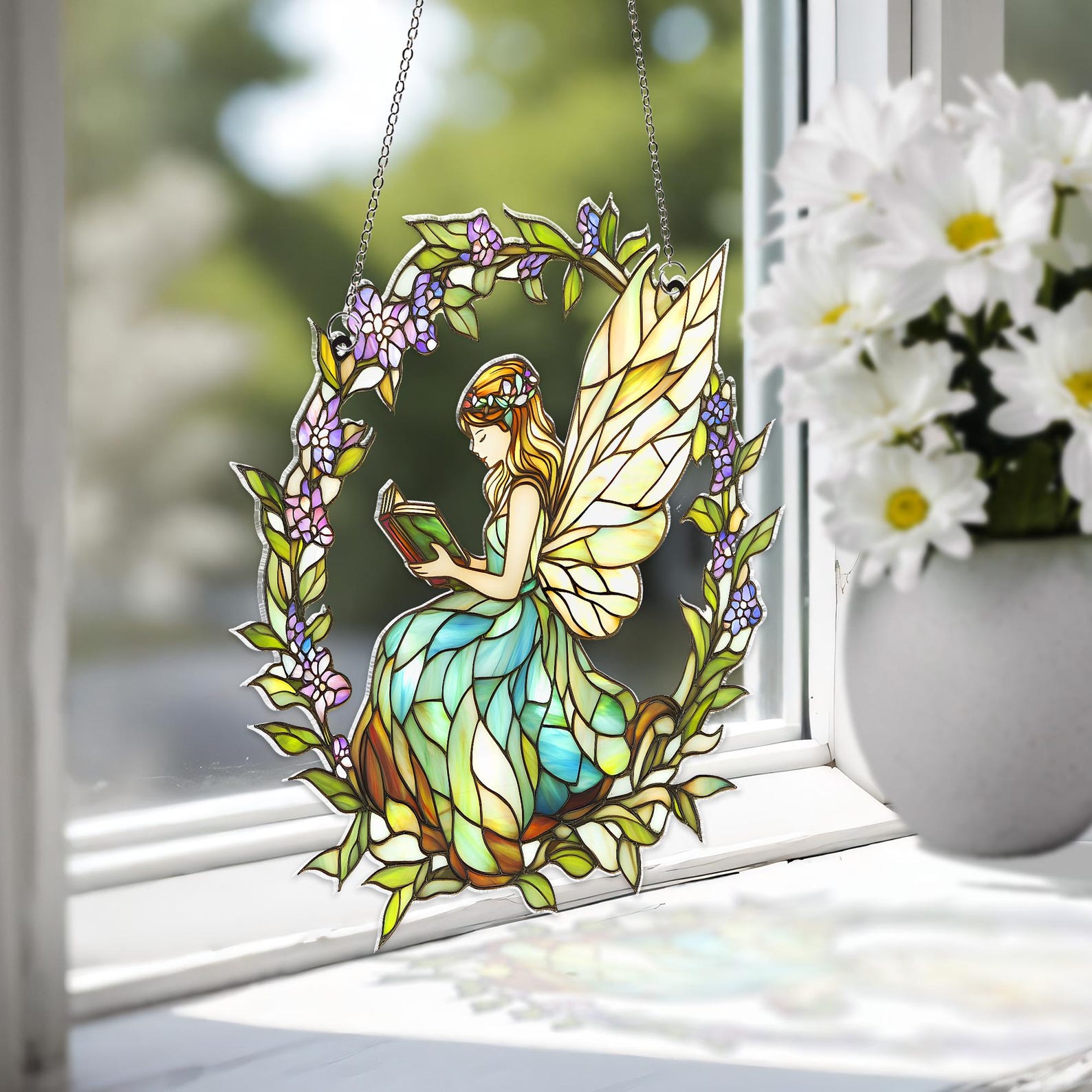 Forest Fairy Acrylic Suncatcher, Fairy Garden Decor, Fairies Lover ...