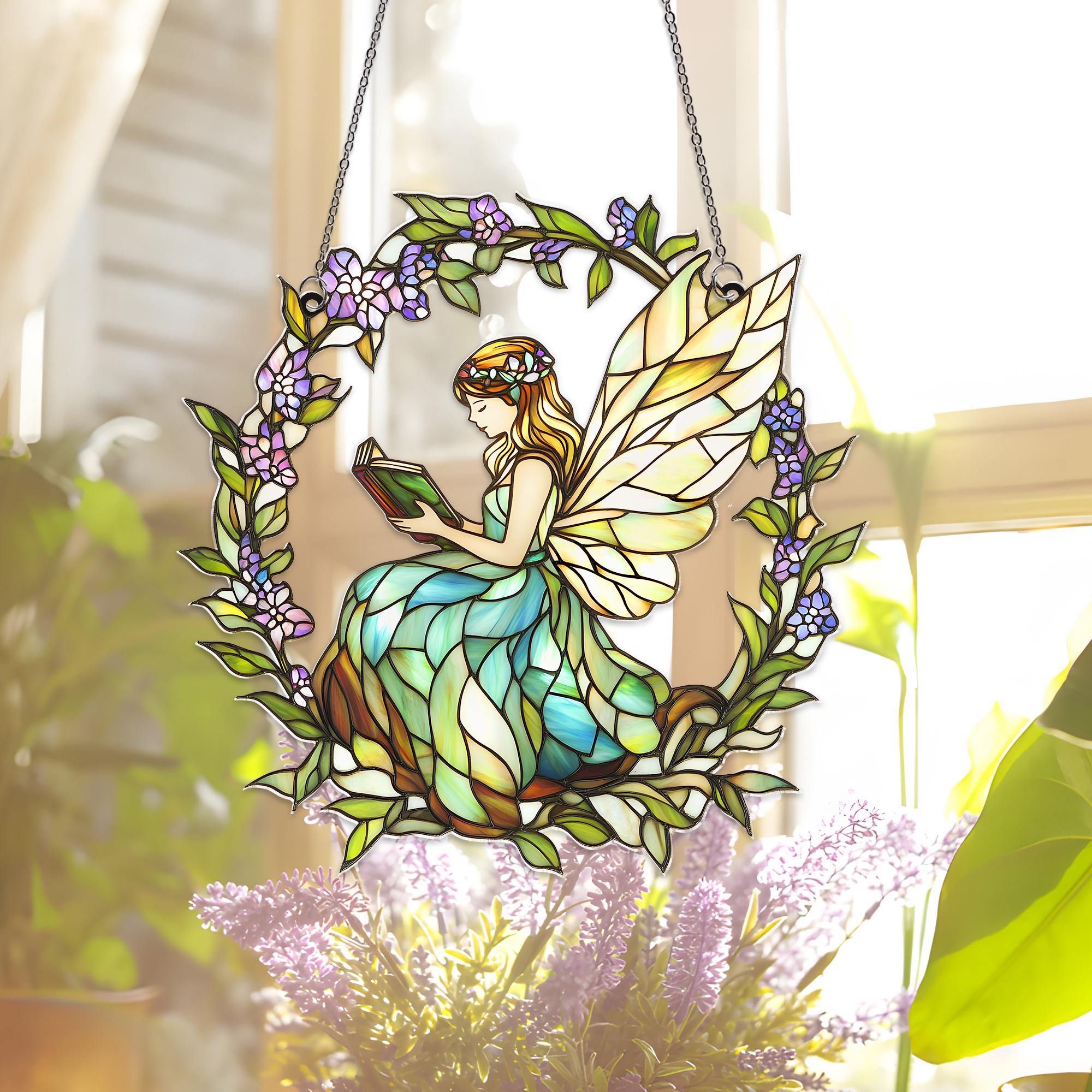 Forest Fairy Acrylic Suncatcher, Fairy Garden Decor, Fairies Lover ...