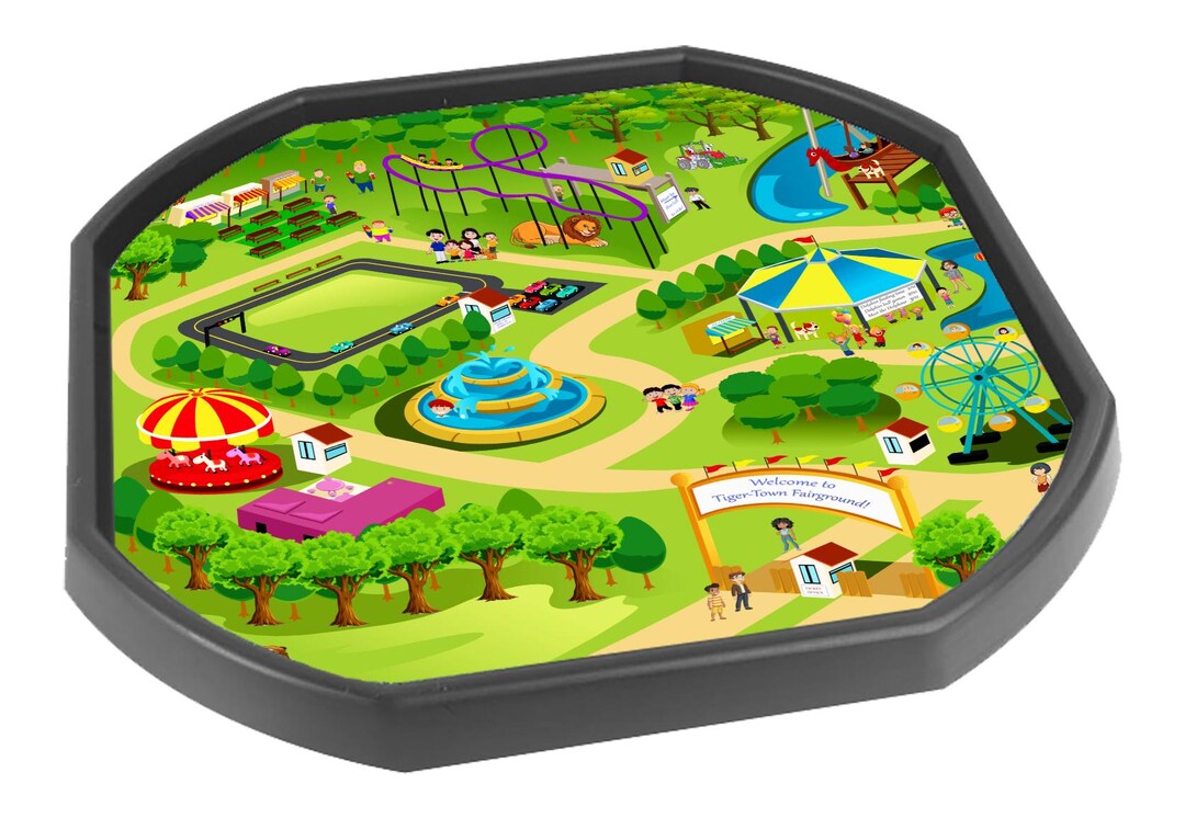 Tiger Town Fair Race Track Tuff Tray Mat Insert - Etsy
