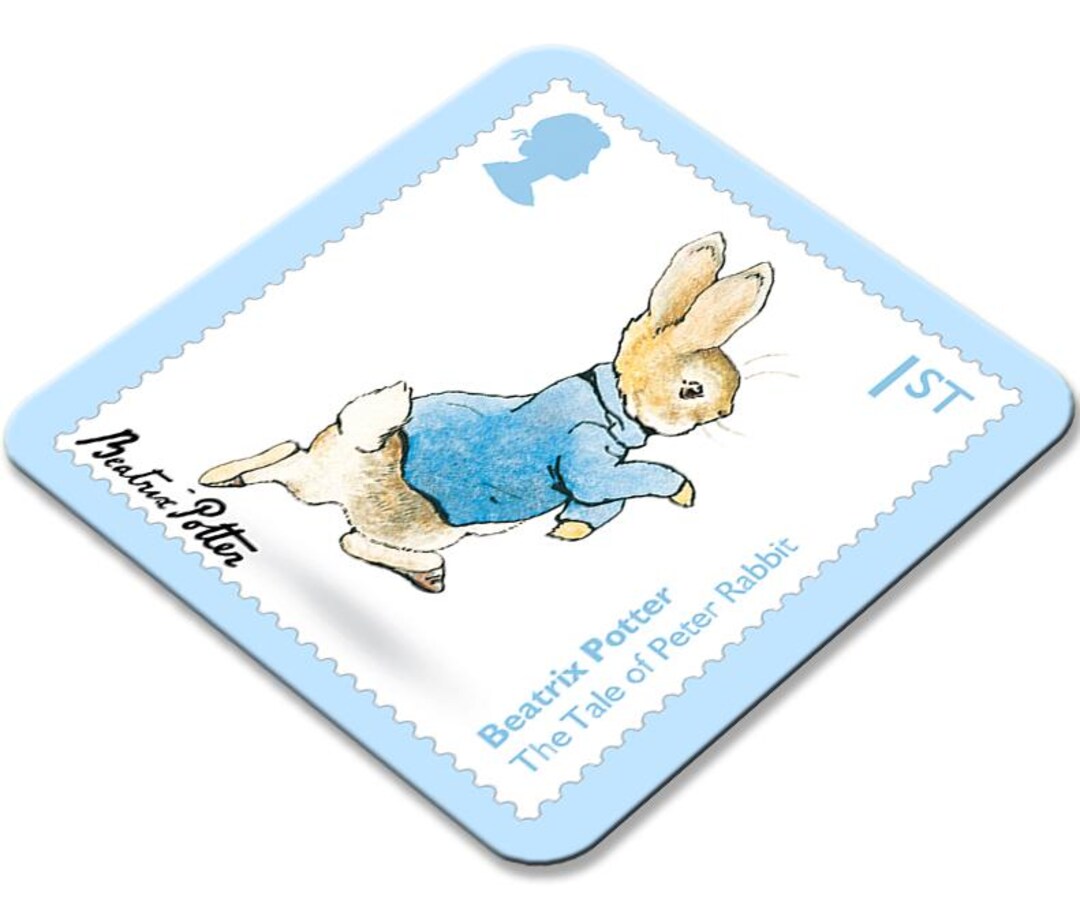 Beatrix Potter Stamp Peter Rabbit Coaster - Etsy UK