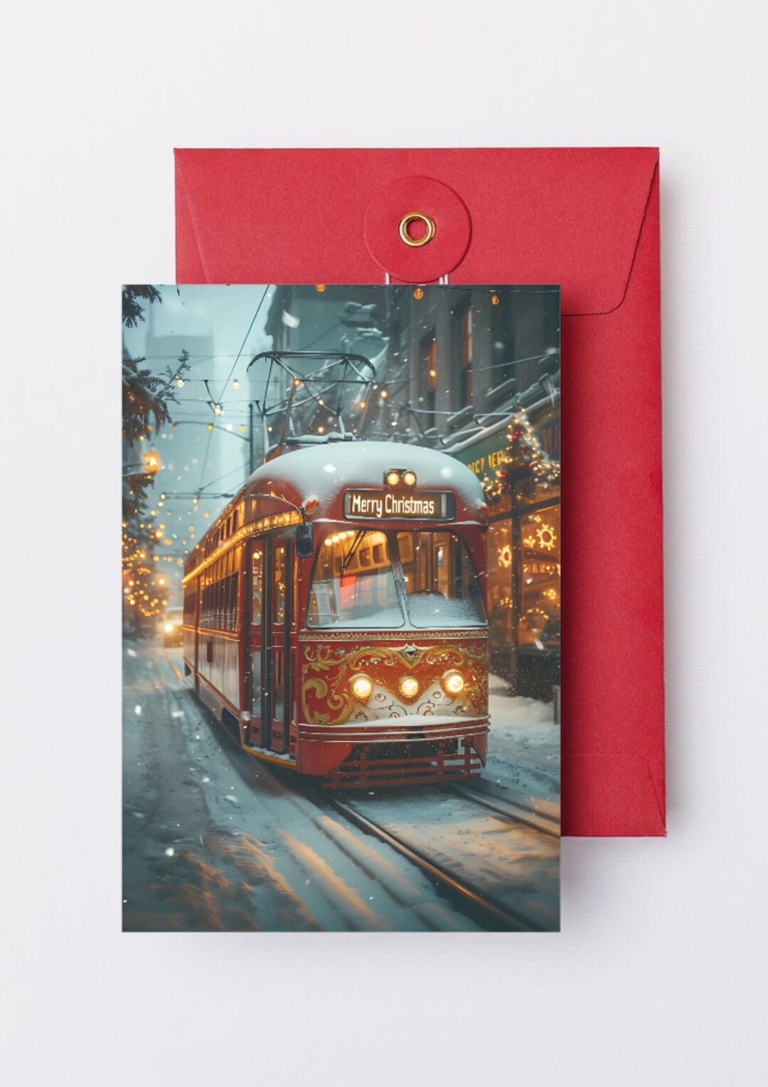 6 Christmas Postcards Pack Christmas Cards Cozy Holiday Greeting Cards ...