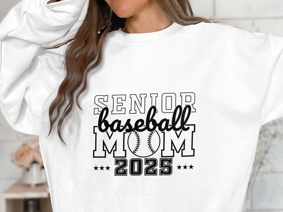 Senior Baseball Mom SVG 2025, Cricut Silhouette Cut File, Shirt Design ...