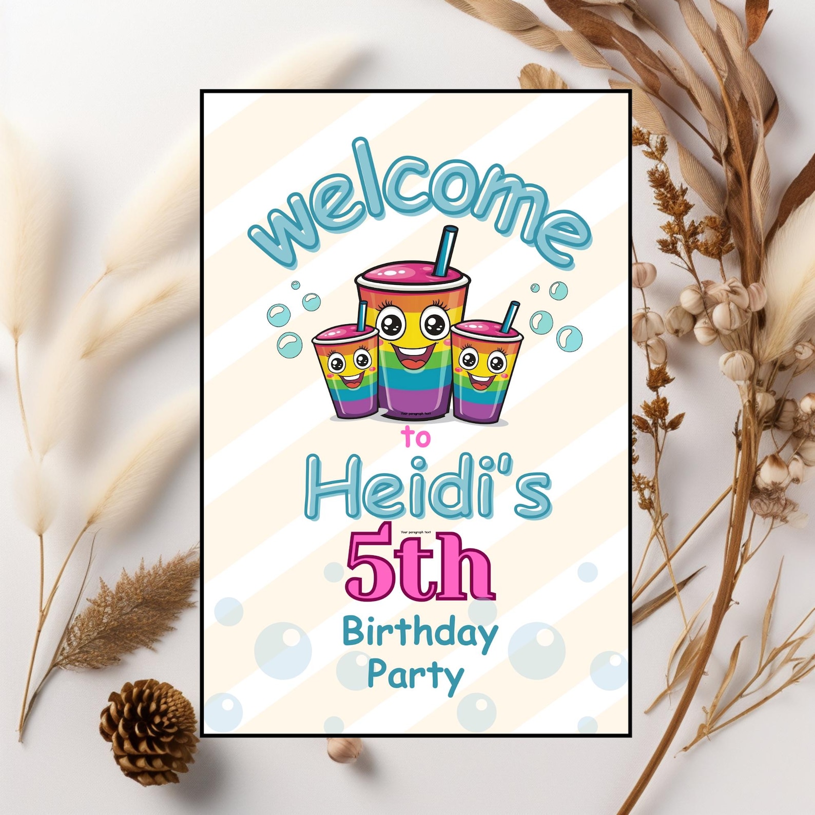 Welcome Poster Editable Sign Printable Welcome Instant Download ...