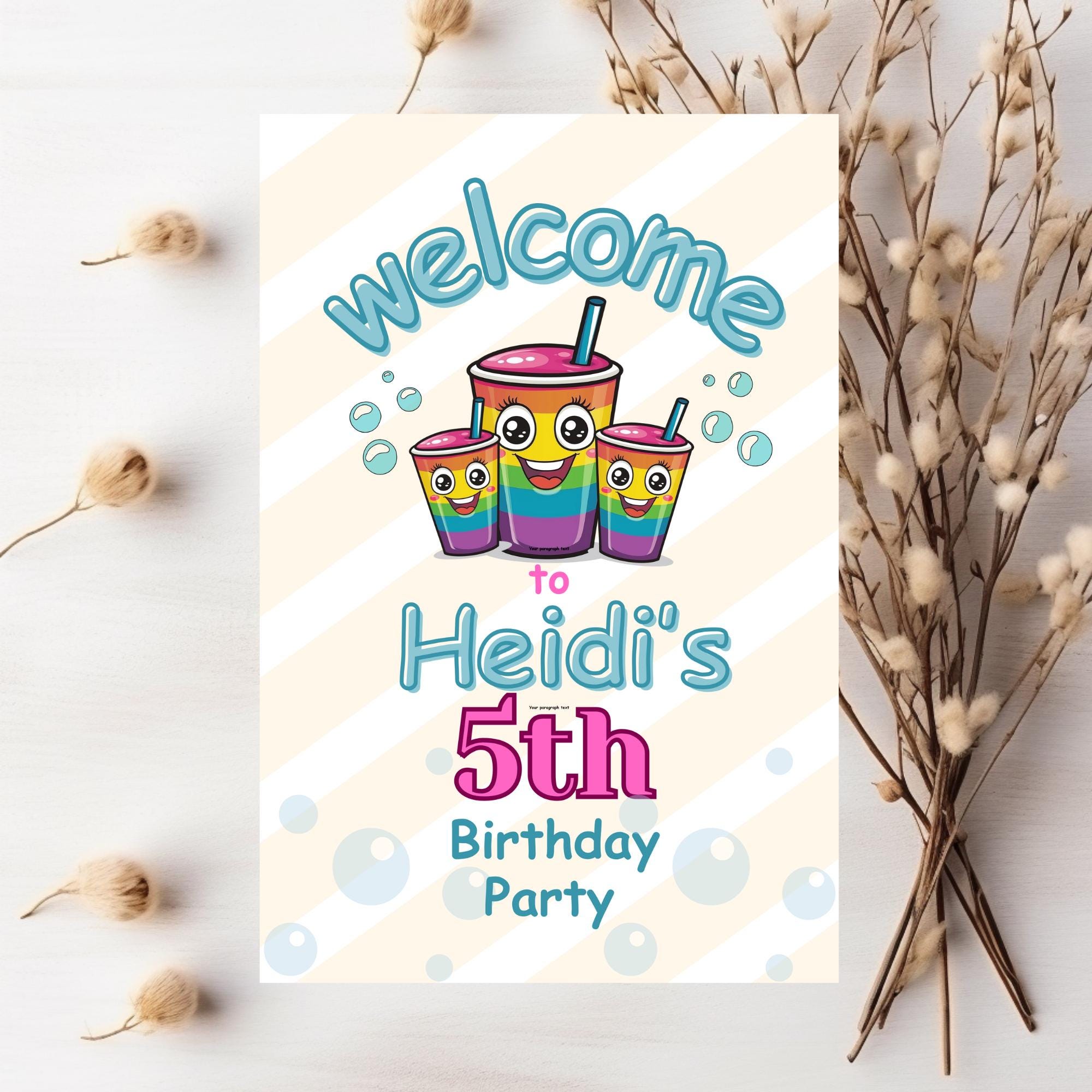 Welcome Poster Editable Sign Printable Welcome Instant Download ...