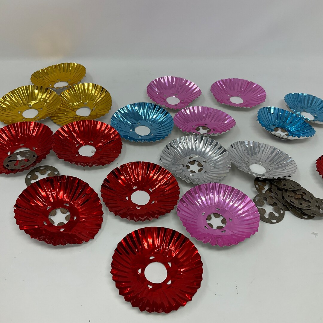 Lot of Vintage Christmas Tree Light Reflectors. 1950’s Metal Christmas ...