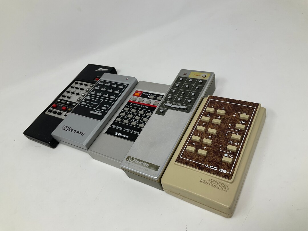 Choice of One Vintage Retro Looking TV Remote for Prop. Old TV Remotes ...
