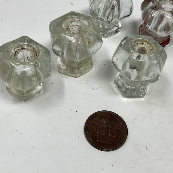 Depression Glass Cabinet Knobs - Etsy