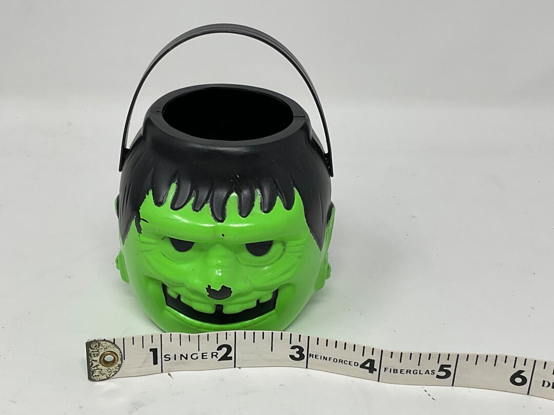 Vintage Hilco Miniature Plastic Blow Mold Frankenstein Halloween Treat ...