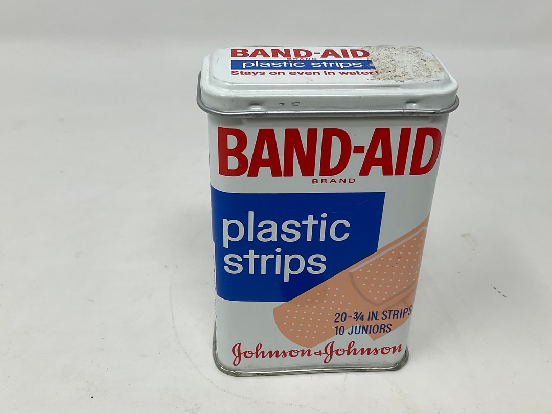 Vintage Rare Band Aid Brand Tin Can. Band Aid Bandage Tin. Junior Sized ...