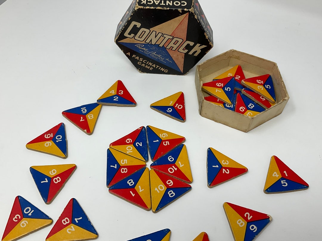 Contack Game Pieces. 1940’s Game. 25 Pieces. Incomplete. - Etsy