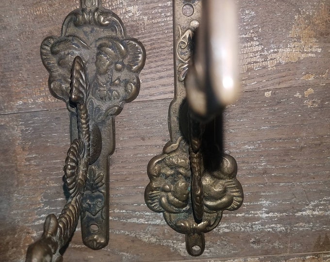 Vintage Cast Brass Devil Fish Hook Dauphin Koi Wall Hook. 5 Inch ...