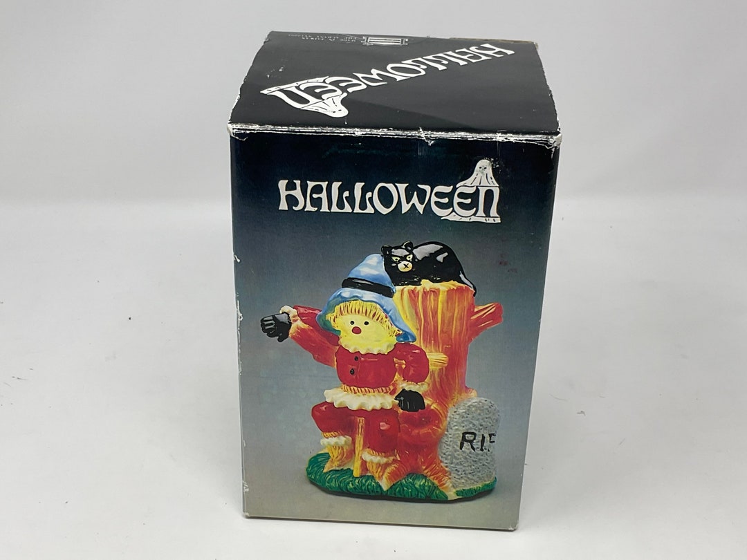 Vintage Blow Mold Light up Scarecrow. Adorable. Works Great Battery ...