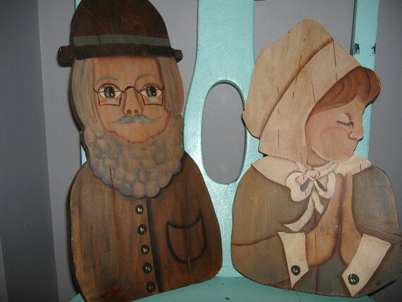 Art & Collectibles Sculpture Farmers Amish Pilgrims Folk Art Paintings ...