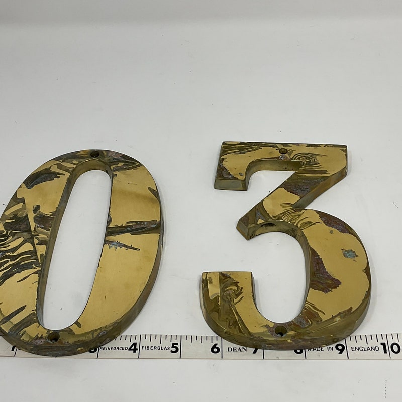 Brass House Numbers - Etsy