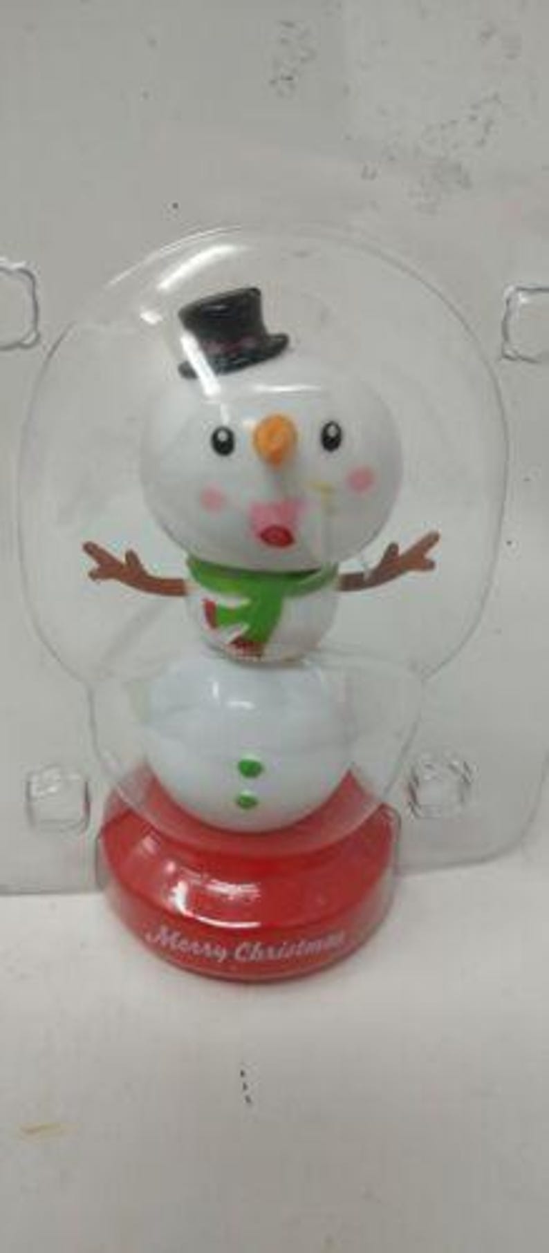 Solar Powered Dancing Snowman Solar Dancer Snowman Christmas Bobble ...