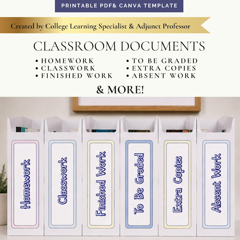 Classroom Decor Labels Printable Classroom Organization Labels Editable ...