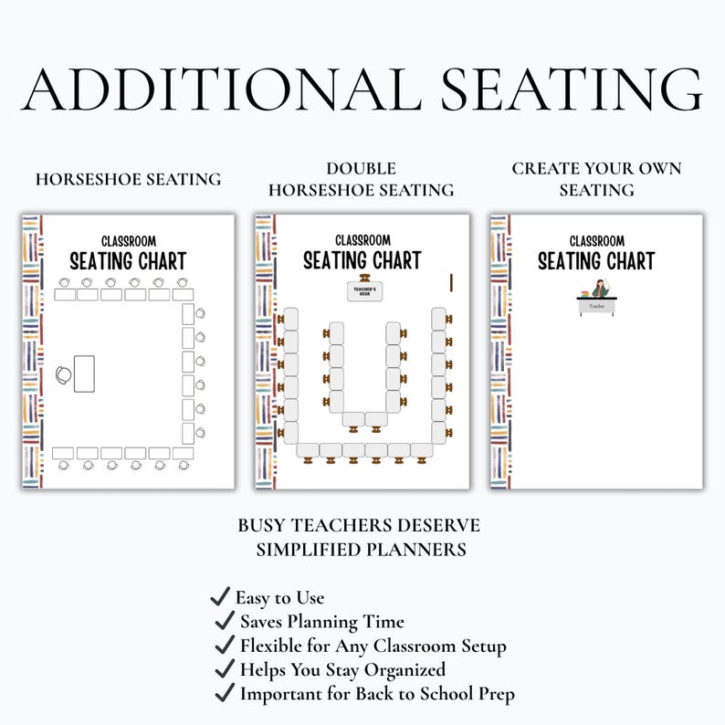 Classroom Seating Chart Printable Teacher Seating Template Desk Group ...