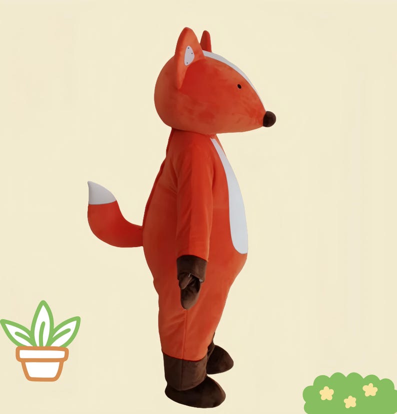Red Fox Mascot,adult Costume,cartoon Mascot Costume,professional Party ...