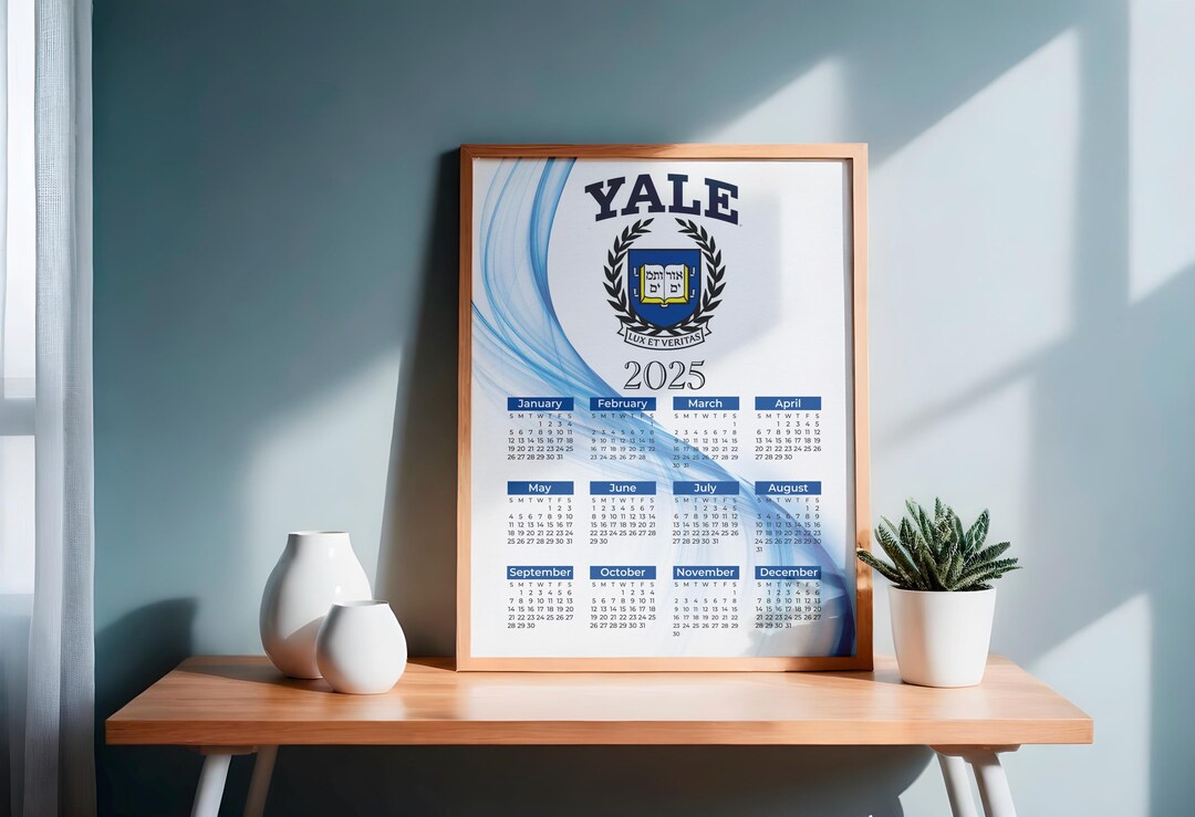 Yale 2025 Wall or Desk Calendar - Etsy
