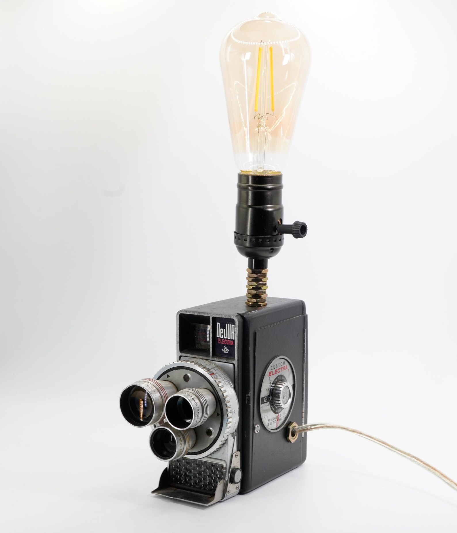 Dejur Electra 8mm Film Camera Lamp Table Lamp 1958 - Camera Lamp ...