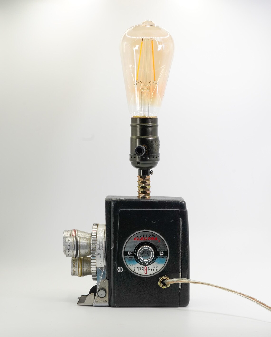 Dejur Electra 8mm Film Camera Lamp Table Lamp 1958 - Camera Lamp ...