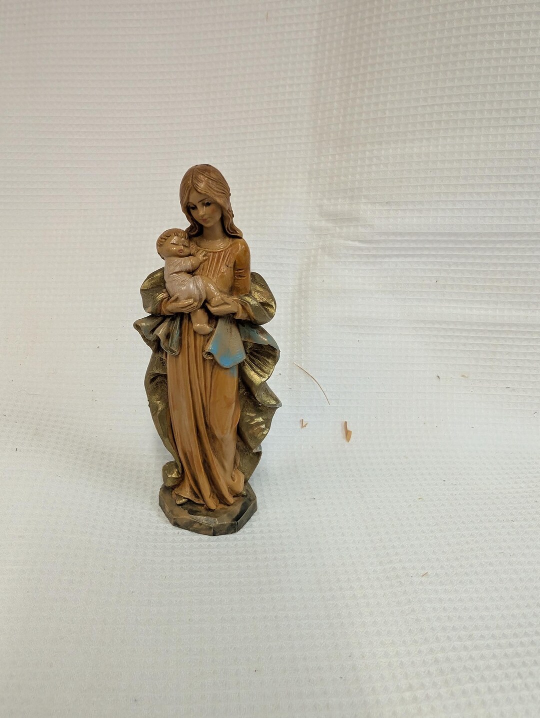 Vintage Fontanini Virgin Mary With Baby Jesus Statue - Etsy