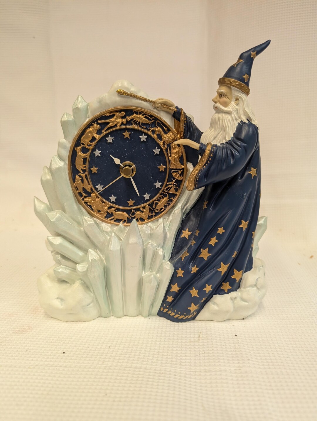 Wizard Merlin Ice Crystal Clock and Music Box - Etsy