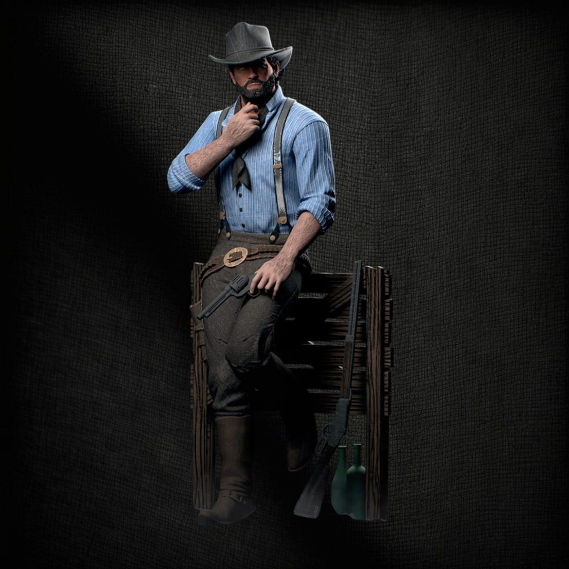 Arthur Morgan Figure Red Dead Redemption 2 resin 3D Printed Model - Etsy
