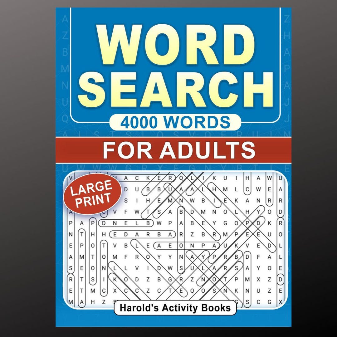 Large Print Word Search Games Easy to Hard Puzzles Brain Teaser ...