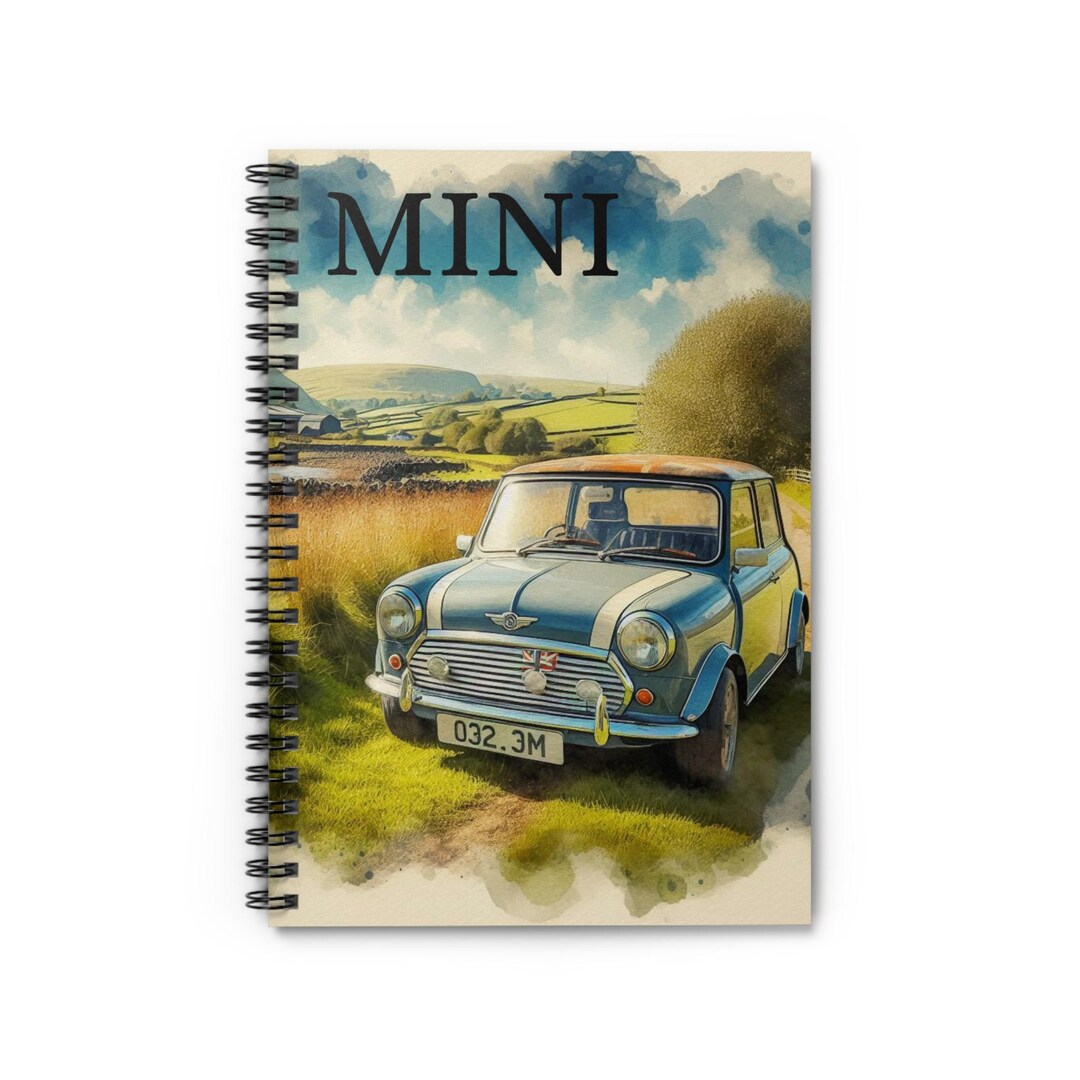Mini Cooper Spiral Notebook, Perfect for Car Lovers, Journal, Planner ...